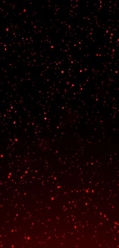 Red Starry Night Wallpaper - free download