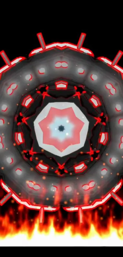 Red Symmetry Graphics Live Wallpaper - free download