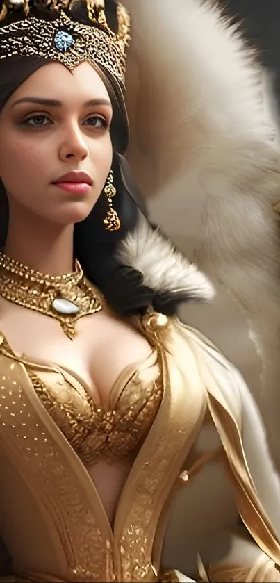 Regal Fantasy Queen Portrait - free download