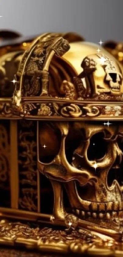 Regal Skull Chest Wallpaper - free download