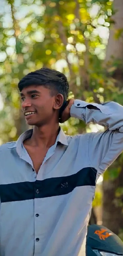 Relaxed Portrait in Nature - free download