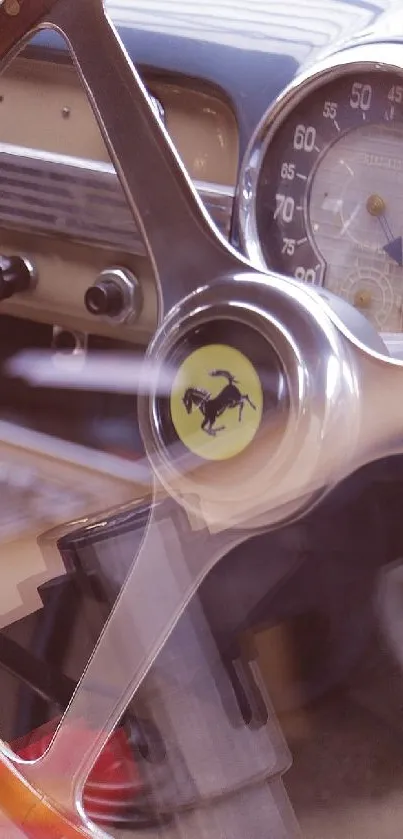 Retro Car Dashboard Aesthetic - free download