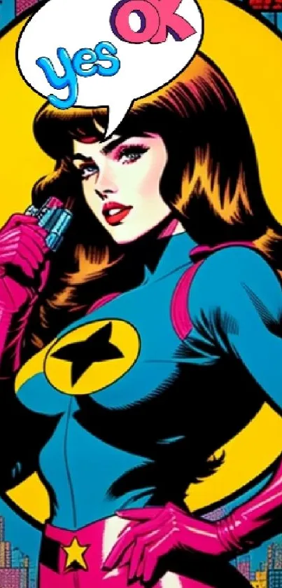 Retro Comic Pop Art Wallpaper - free download