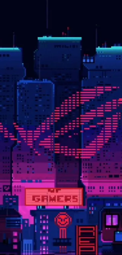 Retro Futuristic Cityscape Art - free download