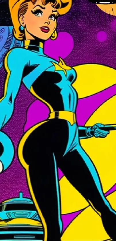 Retro Futuristic Comic Art - free download