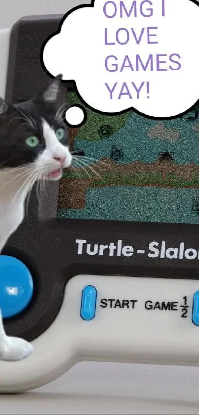 Retro Game Console Cat Art - free download