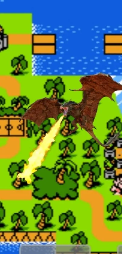 Retro Game World Map Art - free download