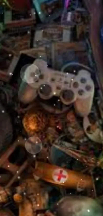 Retro Gaming Collage Wallpaper - free download