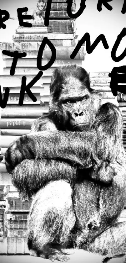 Retro Monkey Art Wallpaper - free download