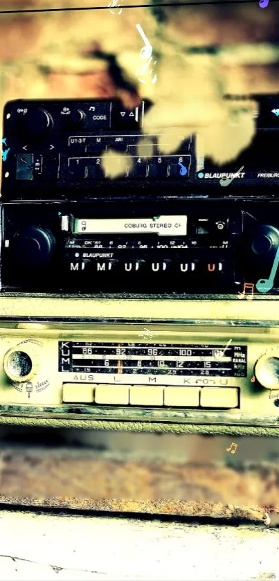 Retro Music Deck Wallpaper - free download