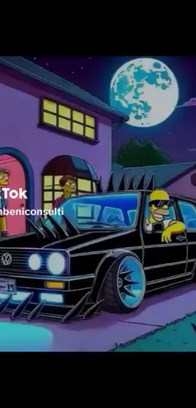 Retro Night Drive Art - free download