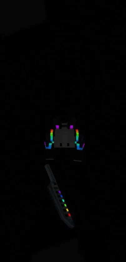 Retro Pixel Art Phone Wallpaper - free download