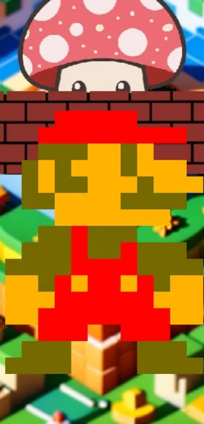 Retro Pixel Art Wallpaper - free download