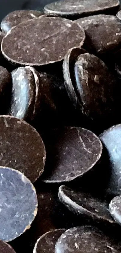 Rich Chocolate Discs Closeup - free download