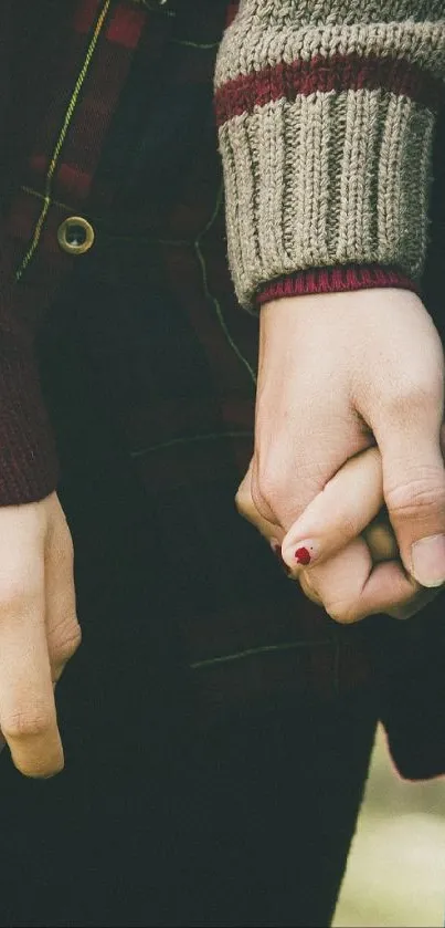 Romantic Couple Holding Hands - free download