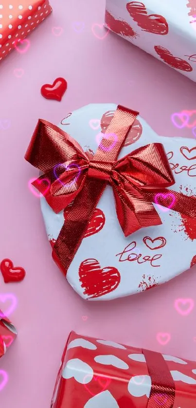 Romantic Gift Boxes Wallpaper - free download