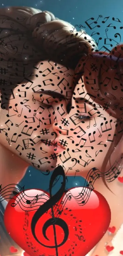 Romantic Music Love Wallpaper - free download