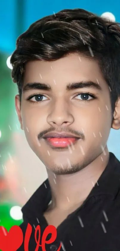 Romantic Portrait with Love Theme - free download