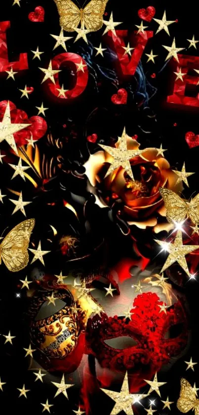 Romantic Starry Love Wallpaper - free download