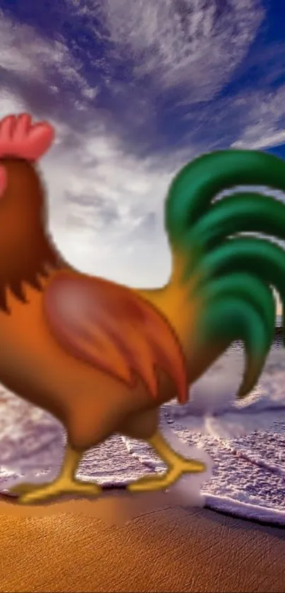 Rooster Beach Sunrise Wallpaper - free download