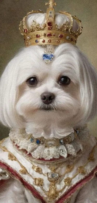 Royal Dog Portrait Wallpaper - free download