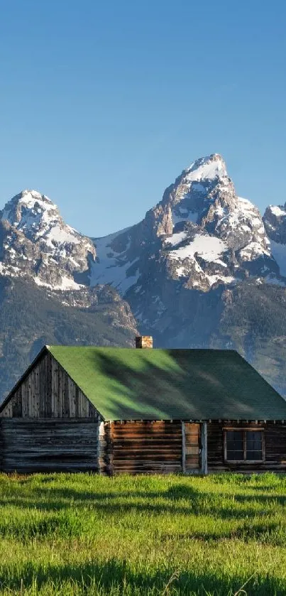 Rustic Cabin Mountain Wallpaper - free download