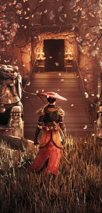 Samurai Fantasy Autumn Wallpaper - free download