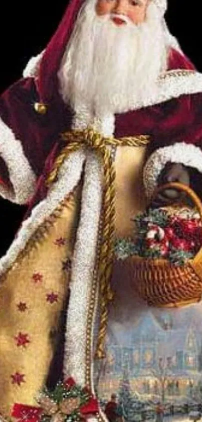 Santa Claus Festive Wallpaper - free download