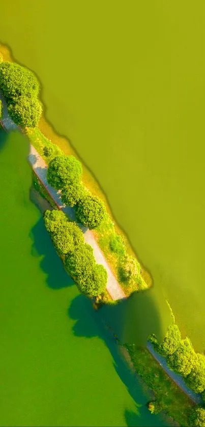 Scenic Aerial Lake View - free download
