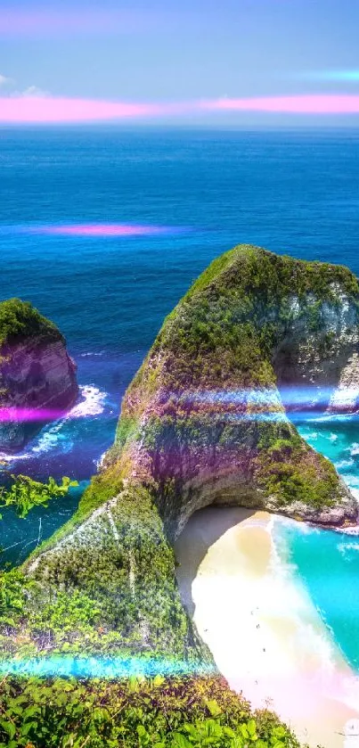 Scenic Beach Cliff View - free download