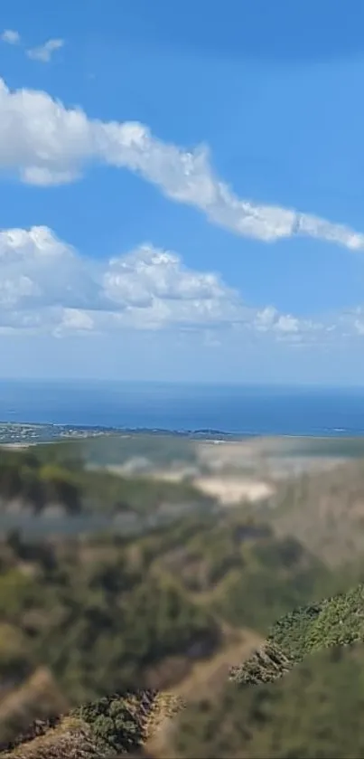 Scenic Hillside Coastal View - free download