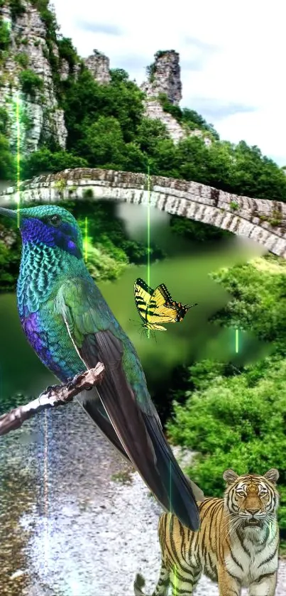 Scenic Stone Bridge Wallpaper - free download