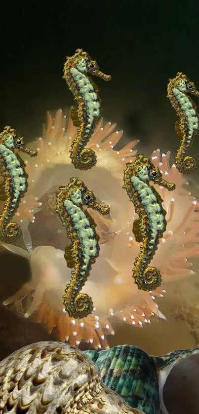 Seahorse Ocean Life Wallpaper - free download