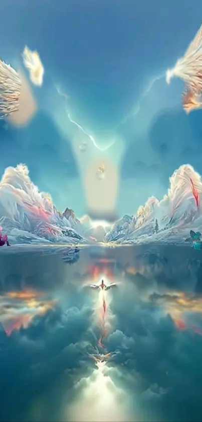 Serene Angelic Sky Reflection - free download