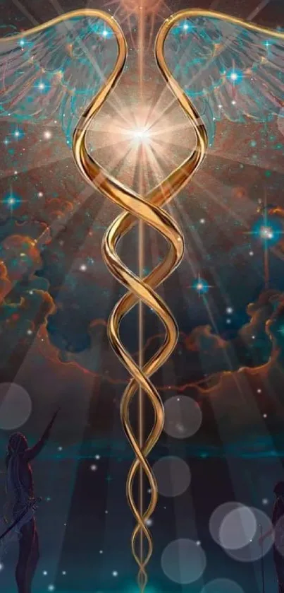 Serene Celestial Winged Symbol - free download