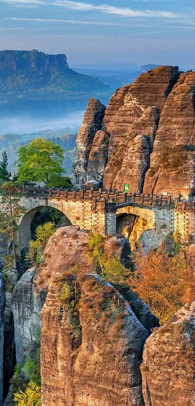 Serene Mountain Bridge View - free download