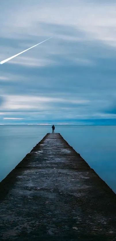 Serene Ocean Pier View - free download