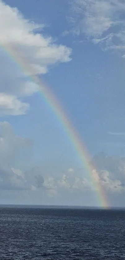 Serene Ocean Rainbow Wallpaper - free download