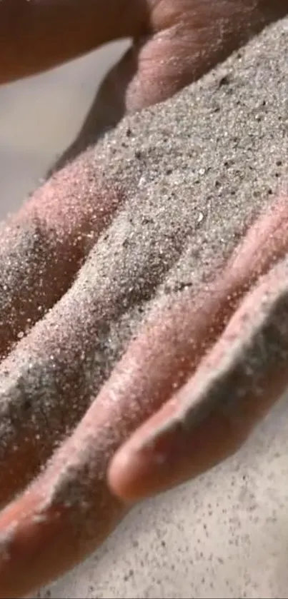 Serene Sand Hand Wallpaper - free download