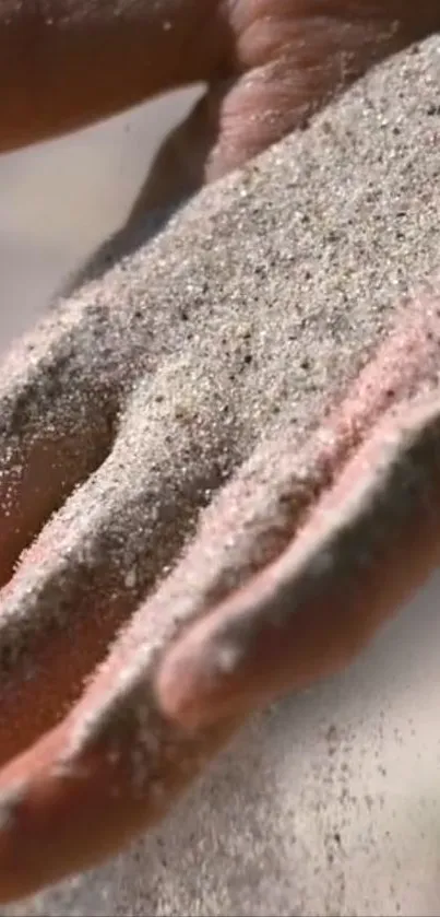 Serene Sand Hand Wallpaper - free download