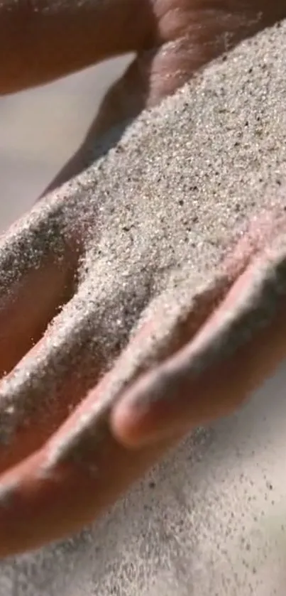 Serene Sand Hand Wallpaper - free download