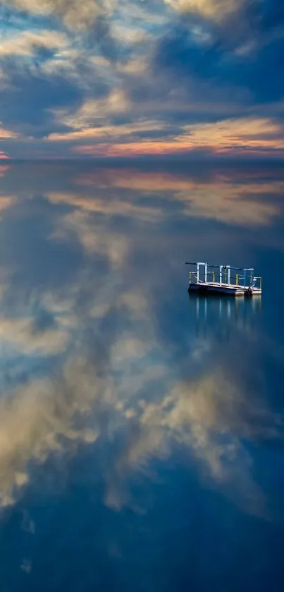Serene Sky Reflection Wallpaper - free download