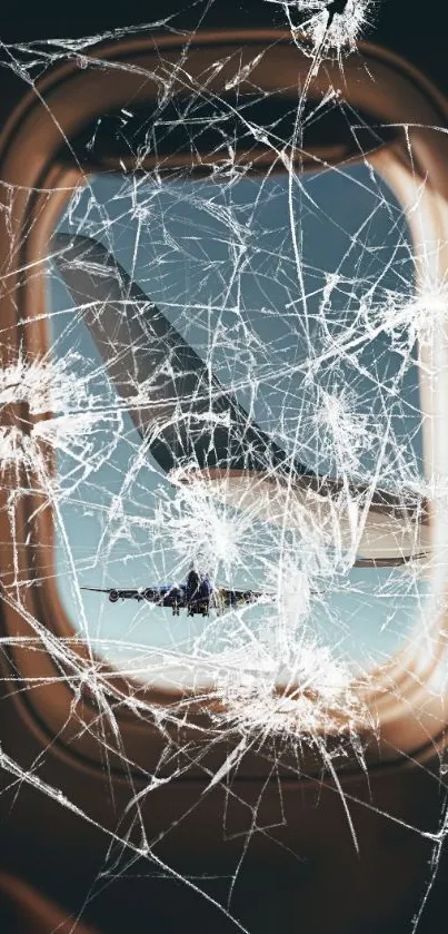 Shattered Airplane Window Art - free download