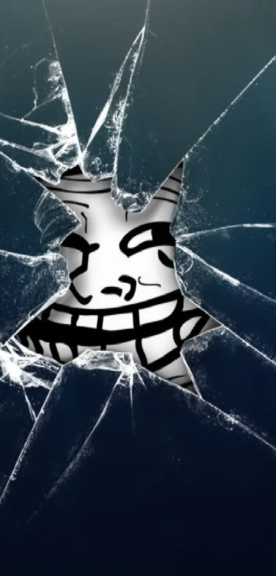 Shattered Glass Face Art - free download
