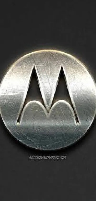 Silver Logo on Dark Background - free download