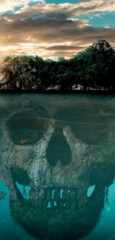 Skull Island Ocean Wallpaper - free download