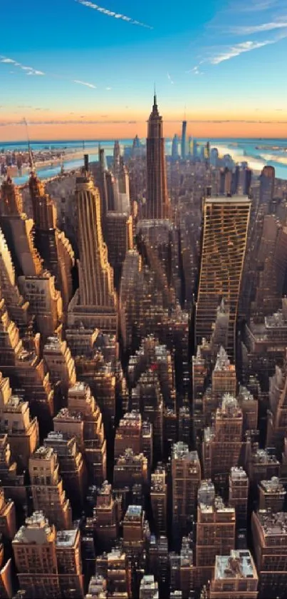 Skyscrapers at Sunset Wallpaper - free download