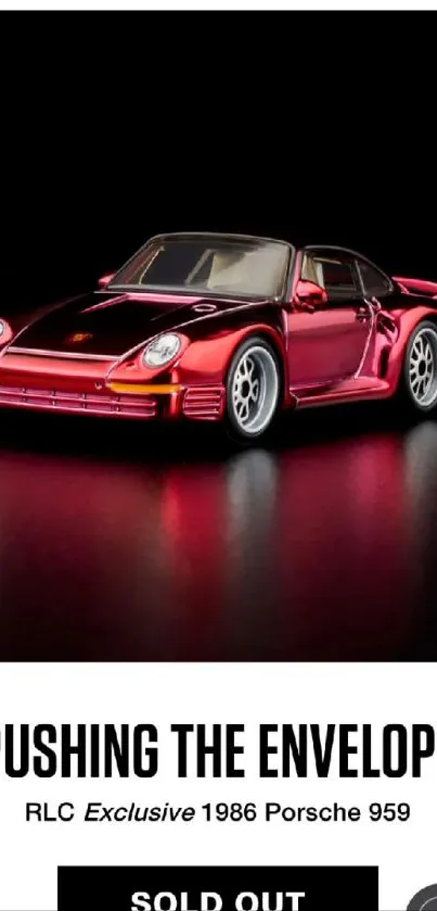 Sleek Red Porsche 959 Wallpaper - free download