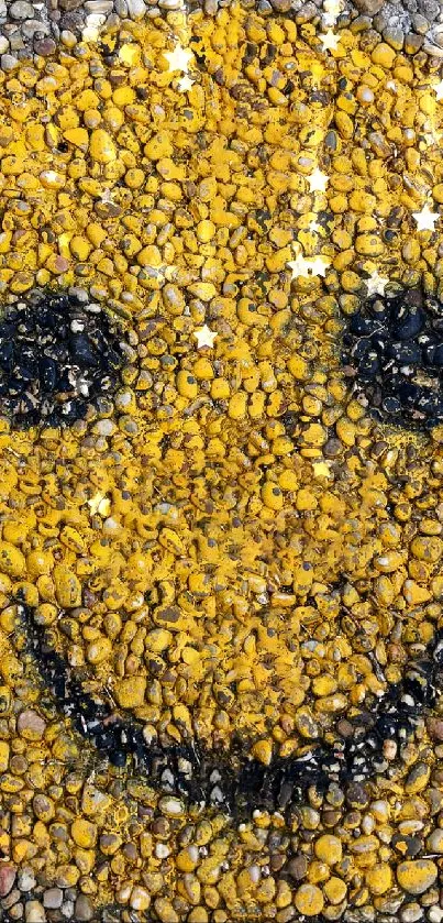 Smiley Face Pebble Art - free download