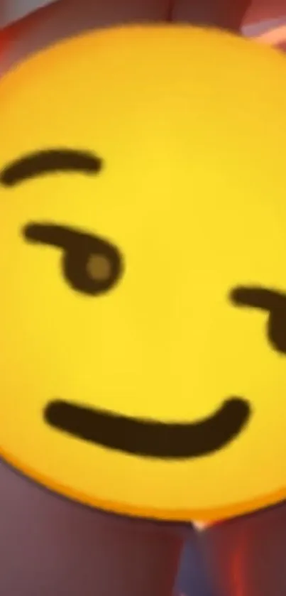 Smirking Emoji Wallpaper Art - free download